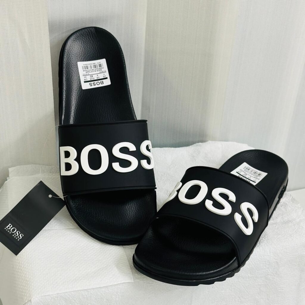 Hugo Boss Slipper for men -Black - LIVIN MEN